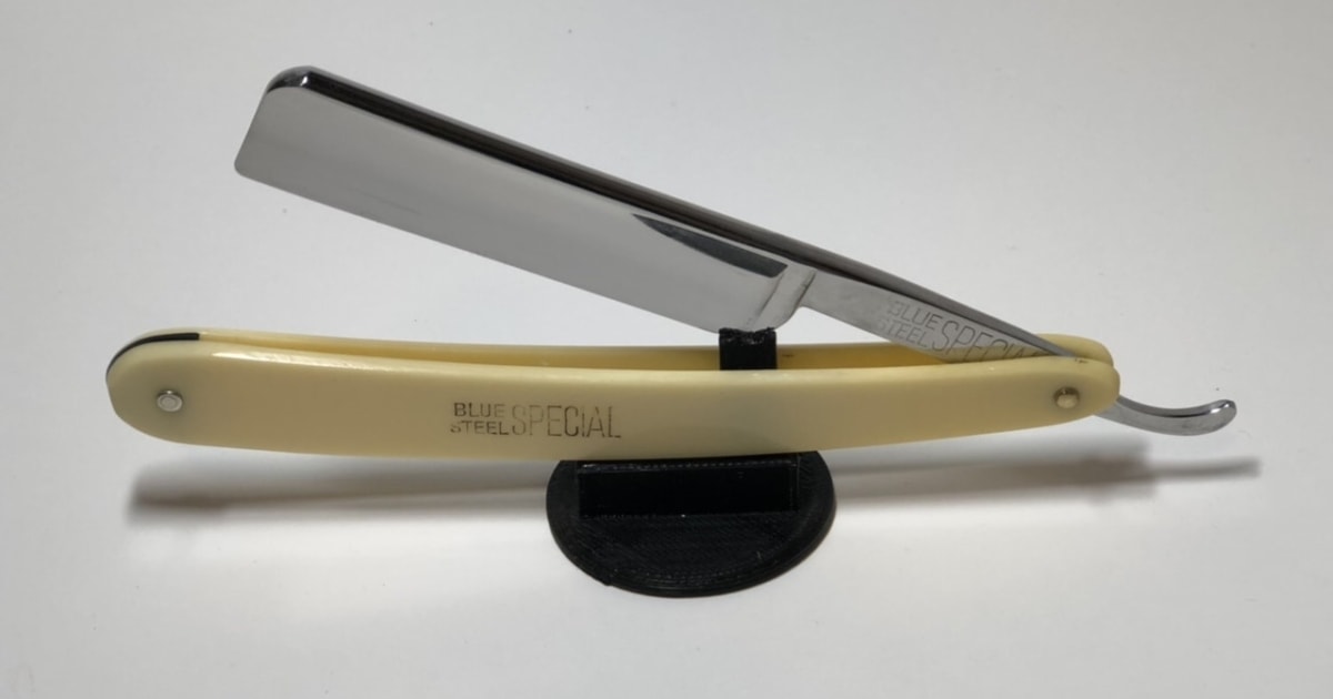 3D Printed Straight Razor Stand - The Thirsty Badger Shave Company